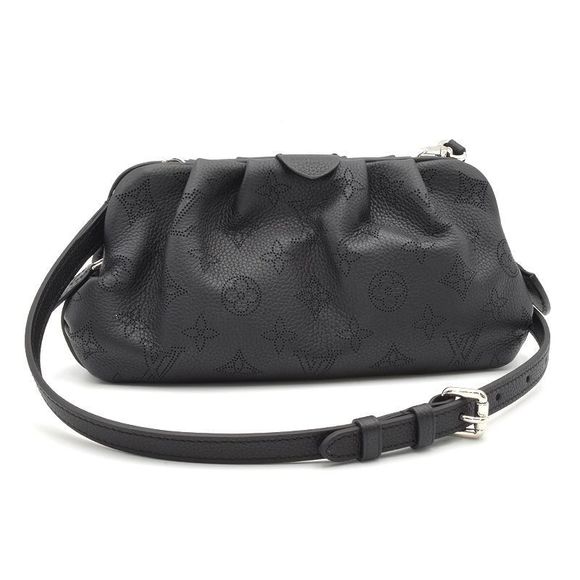 Louis Vuitton | Bags | Louis Vuitton Scara Mini Mahina Noir Shoulder ...